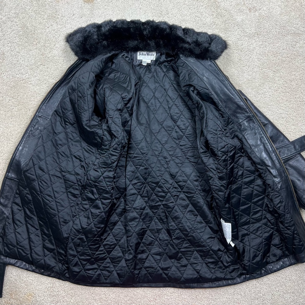 John Weitz Men Leather Jacket - Gem